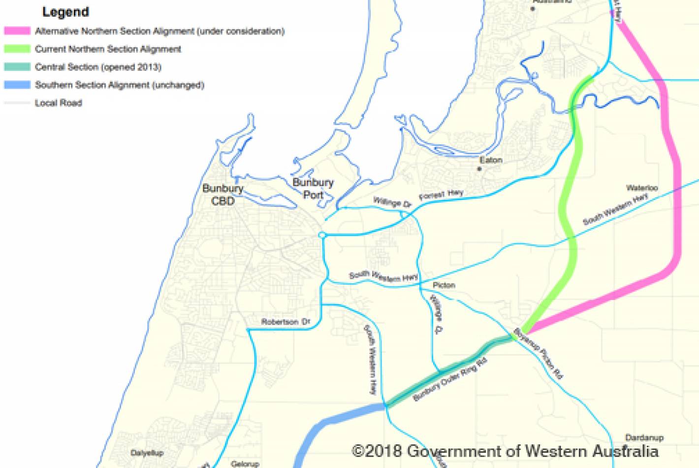 Bunbury Outer Ring Road Stages Two and Three - Infrastructure Pipeline