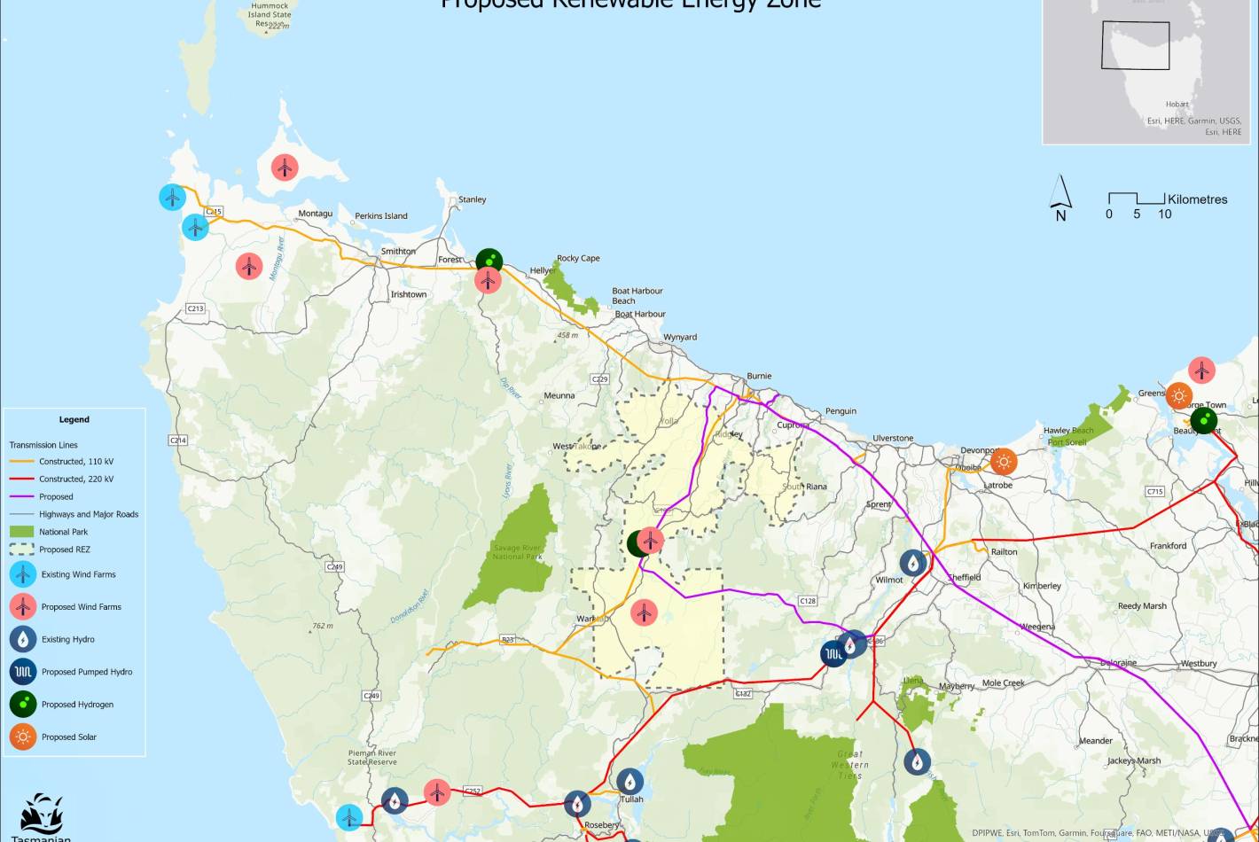 Tasmanian North West REZ - Infrastructure Pipeline